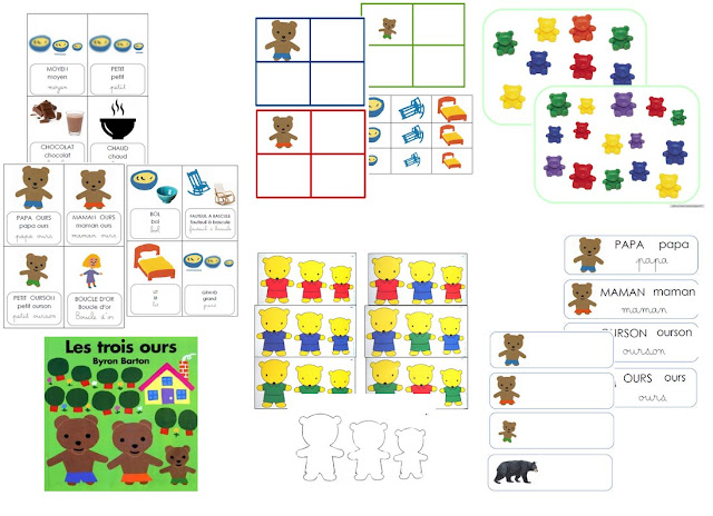 BIBOUCHE EN CLASSE : Les 3 ours