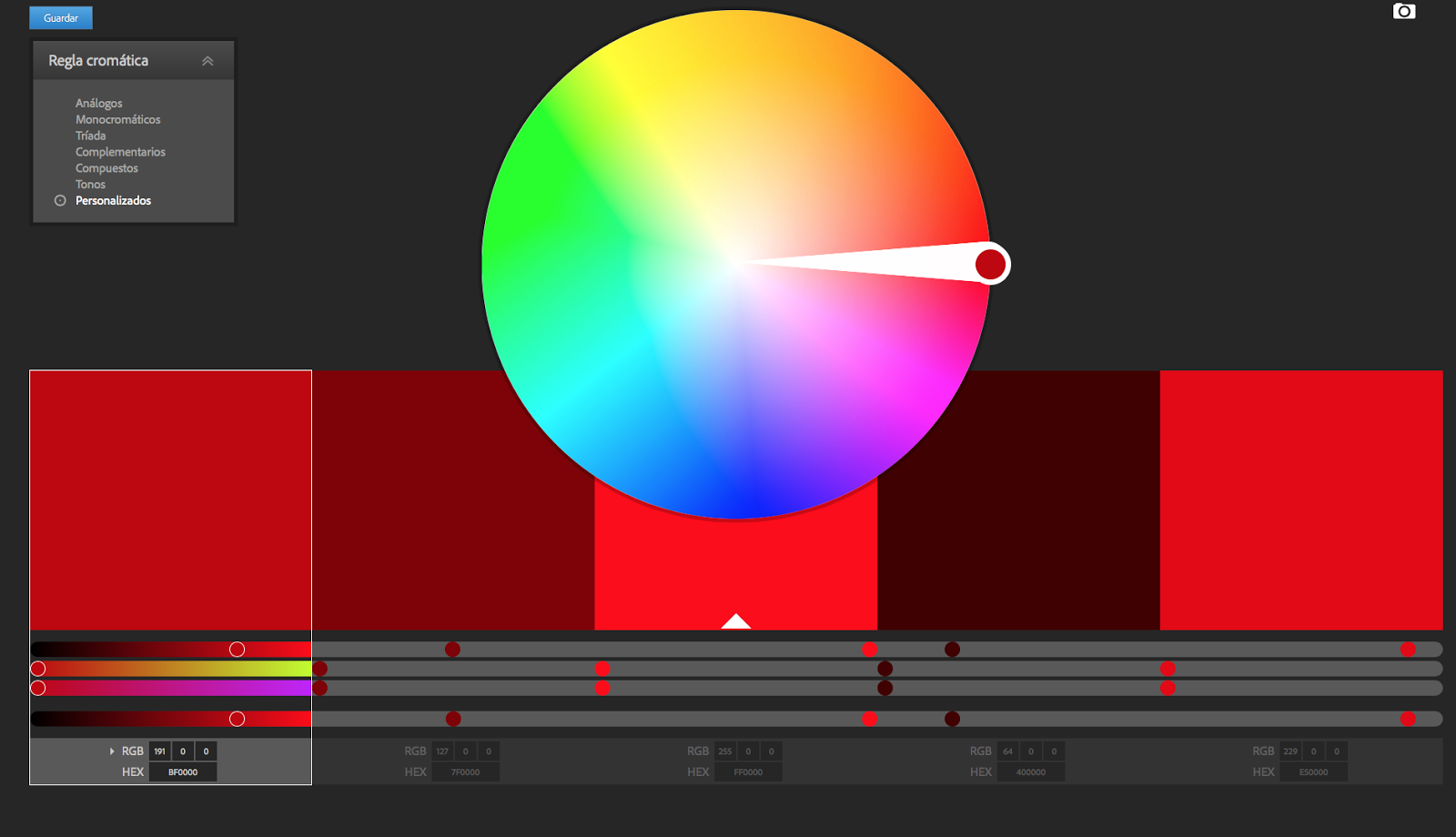 Creación de paleta de color con Adobe color cc ~ Trazo y Bosquejo