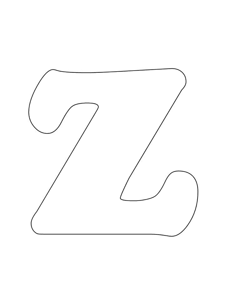 Moldes De Letras Z Imprimir Letra Z Para Recortar Colorear Moldes | My ...