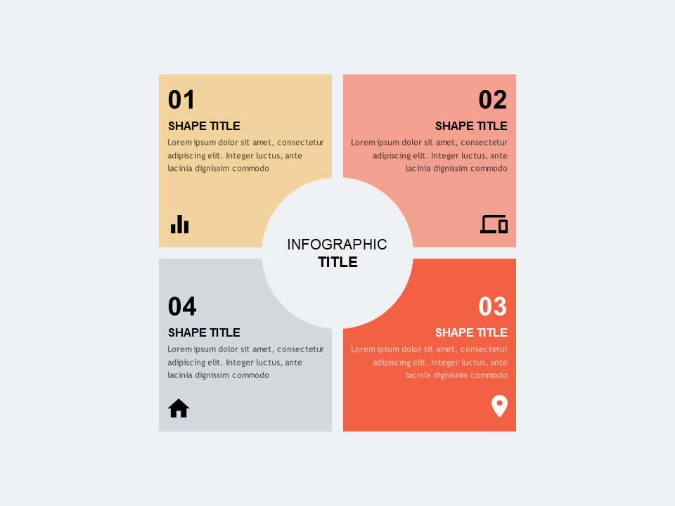 Matrix Square Divide PowerPoint Templates - PowerPoint Free