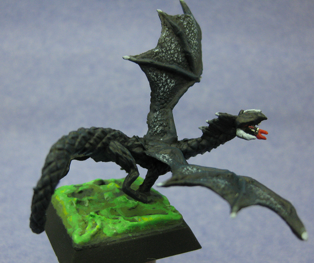 Miniature Painting: Reaper Miniatures Dragon Hatchling Black - 77273