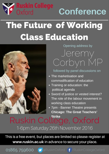 Ian Manborde: The Future of Working Class Education: 26/11/16 @ Ruskin ...