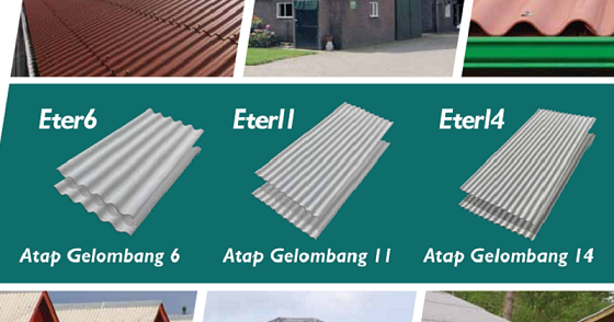 Daftar Harga Atap Fiber Semen ETER 2020 - Rumah Material