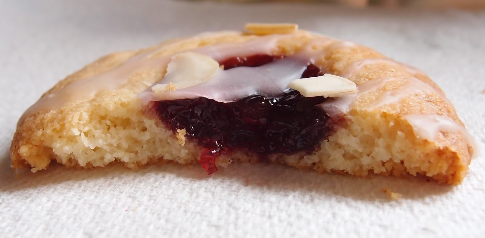The Caked Crusader: Bakewell thumbprint biscuits