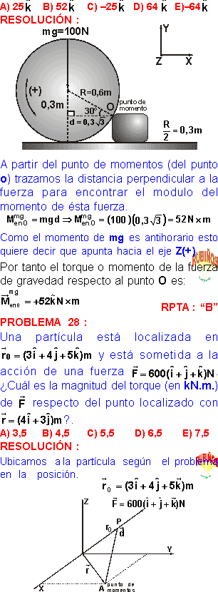 MOMENTO DE UNA FUERZA O TORQUE EJERCICIOS RESUELTOS CON EXPLICACIONES ... MOMENTO DE UNA FUERZA O TORQUE EJERCICIOS RESUELTOS CON EXPLICACIONES ...
