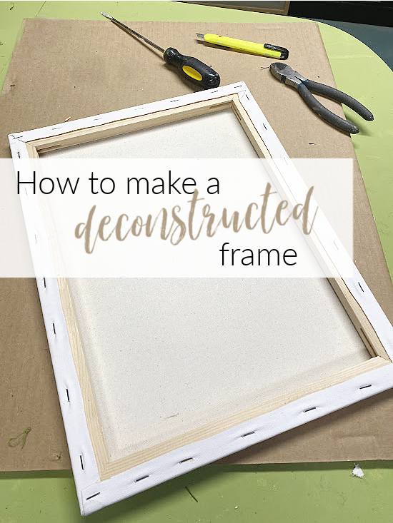 Deconstructed Art Canvas Frame
