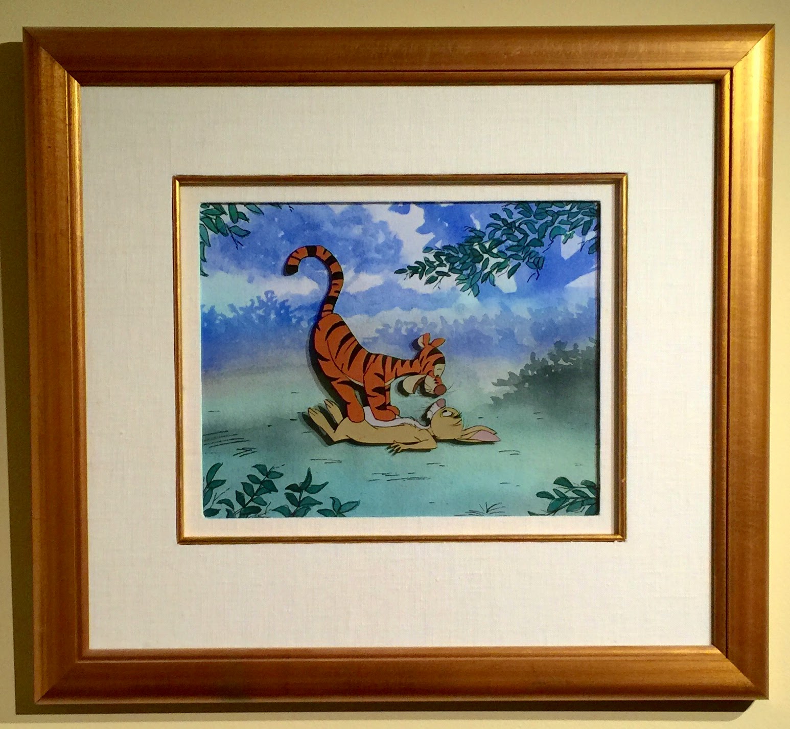 Animation Collection: Production cel of Tigger and Rabbit from "Winnie ...