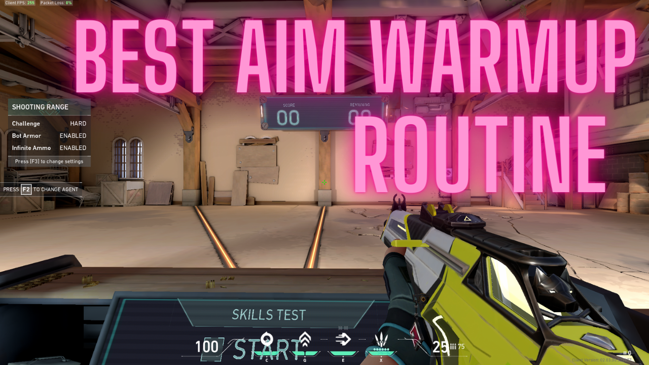 Best Aim Warmup Routine for Valorant (AimLab + Range + DM ) - STEELBODY GAMING