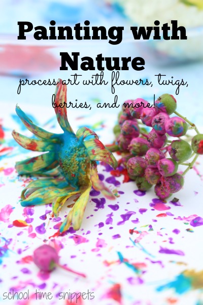 Painting with Nature Process Art | School Time Snippets