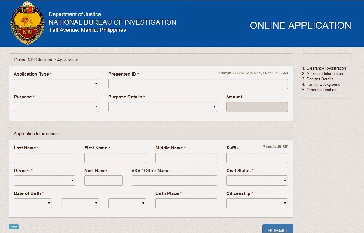 Applying for NBI Clearance 2014