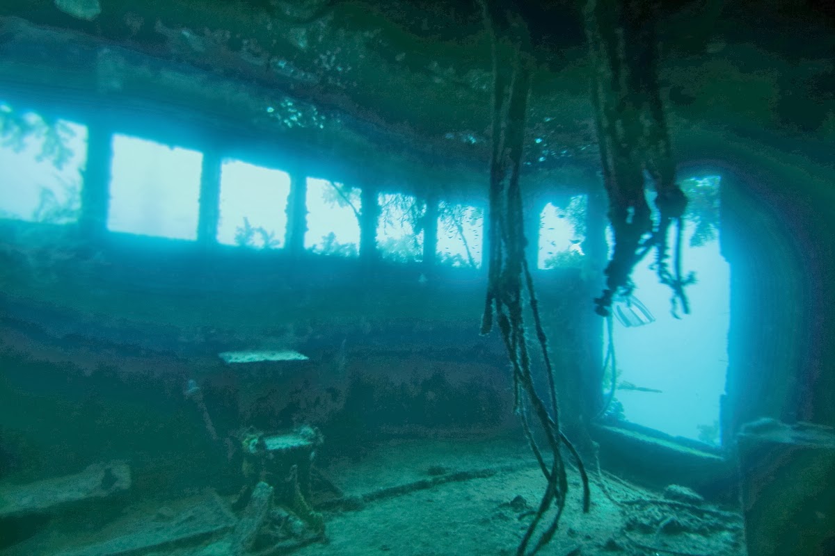 Exploring ship wrecks in Fiji