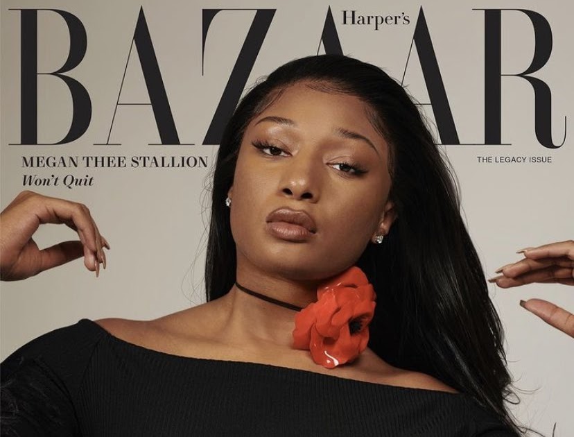 Megan Thee Stallion en la portada de Harper's Bazaar 2021 : ADICTIVOZ