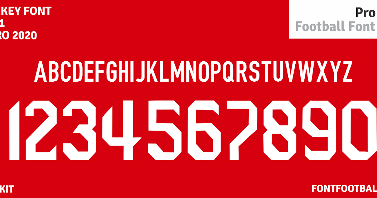 Turkey Euro 2020 Font