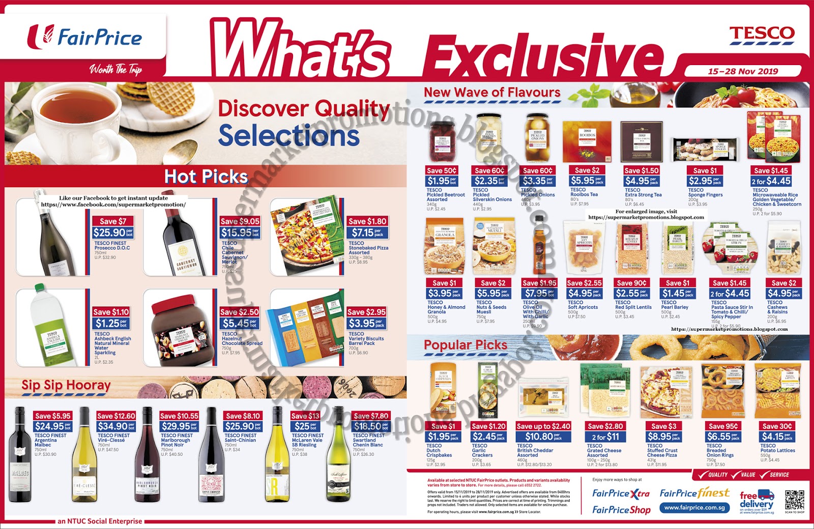 NTUC FairPrice Tesco Promotion 15 - 28 November 2019 ~ Supermarket ...