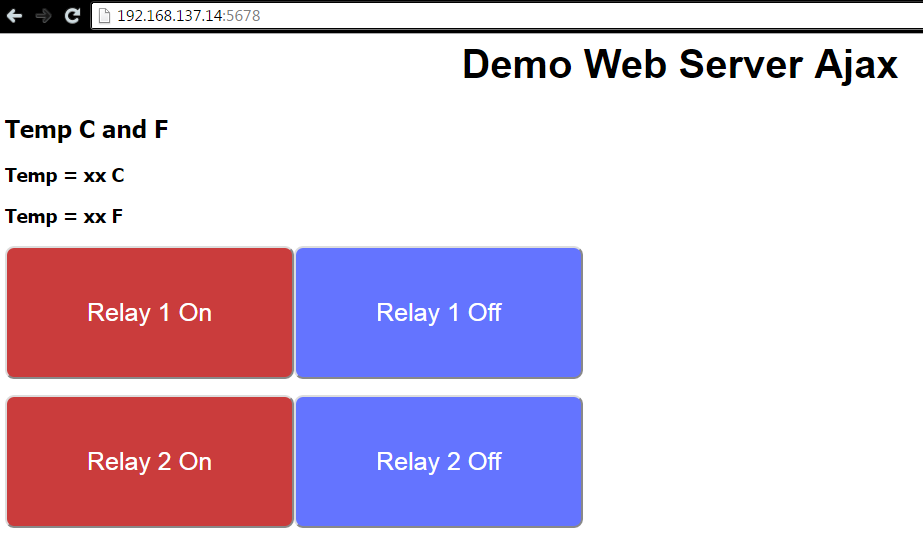 ระบบฝังตัว: [week5]์ NodeMCU esp8266 Web server Ajax
