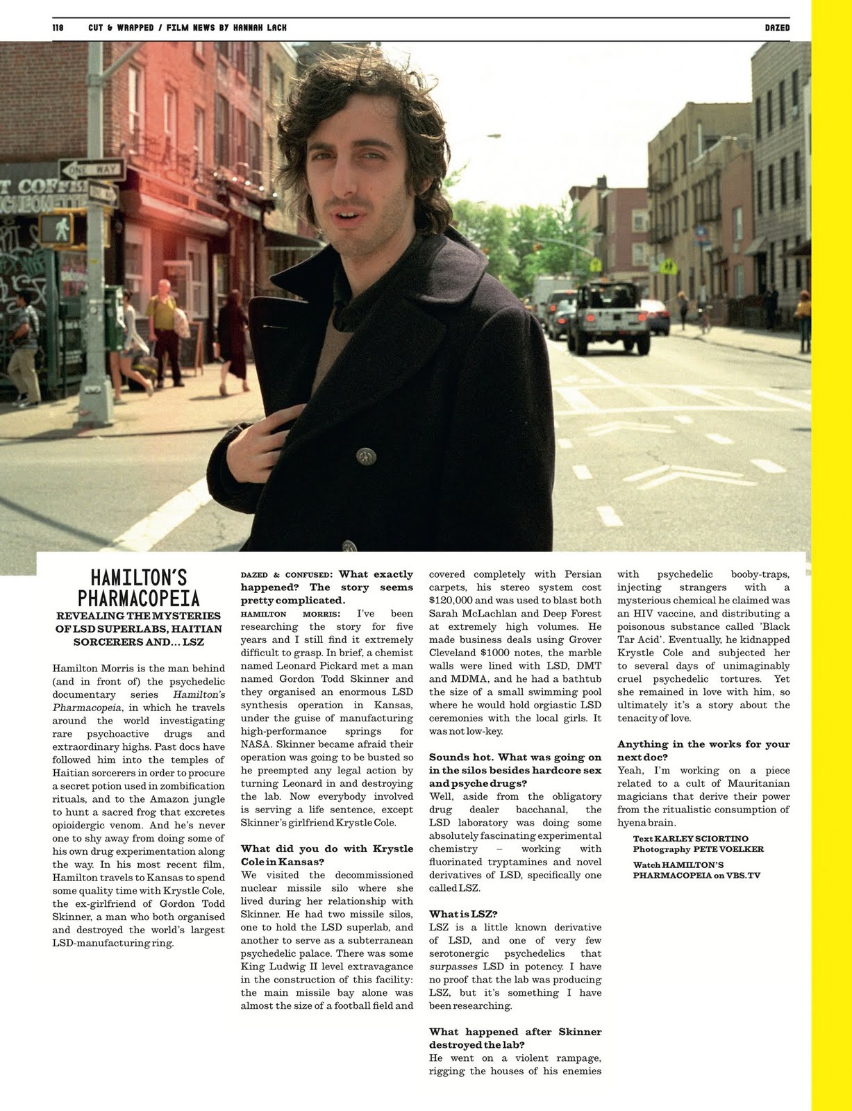 HAMILTON MORRIS?: DAZED & CONFUSED INTERVIEW
