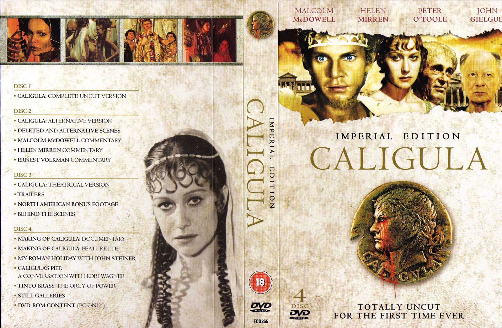 caligula 1979 the imperial edition uncut currency sheet - efiracircle