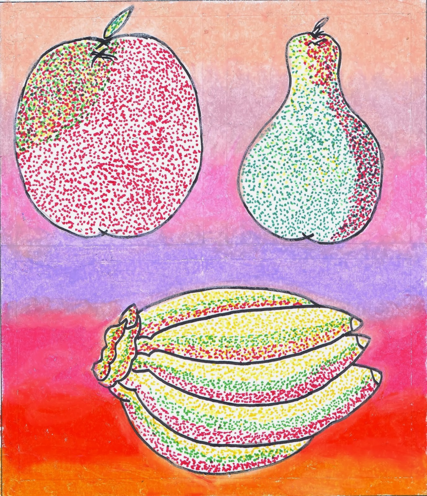 Membuat Gambar dengan Teknik Titik-Titik (Pointilis) - Seni Rupa