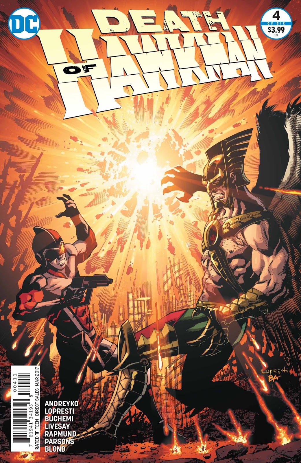Weird Science DC Comics: Death of Hawkman #4 Review and *SPOILERS*