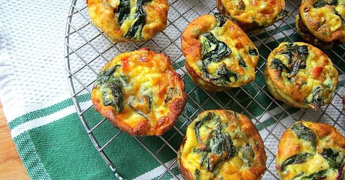 Mini Swiss Chard Quiches