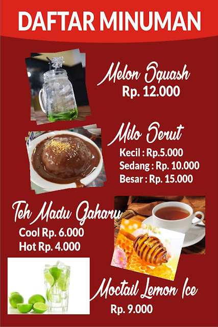 Download Contoh Daftar Menu Makanan | Daftar Menu Minuman format CDR ...