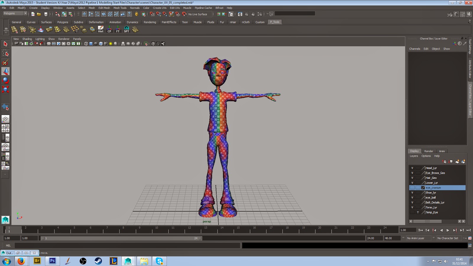 Ant Faulkner: Maya: Character UV's and UV Maps - Complete