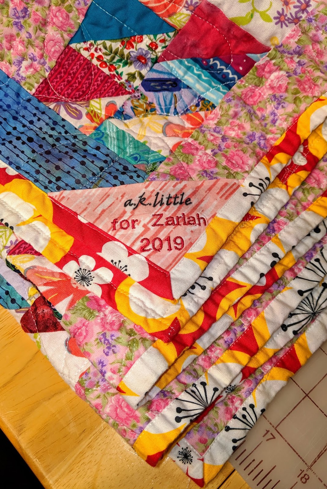 Pink, Purple & Teal Youth TV Quilt