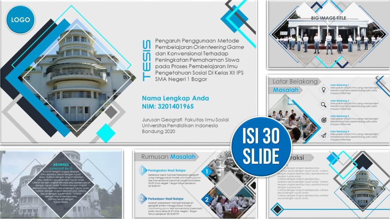 Template PPT untuk Sidang Skripsi, Tesis, Disertasi - PAKAR TUTORIAL