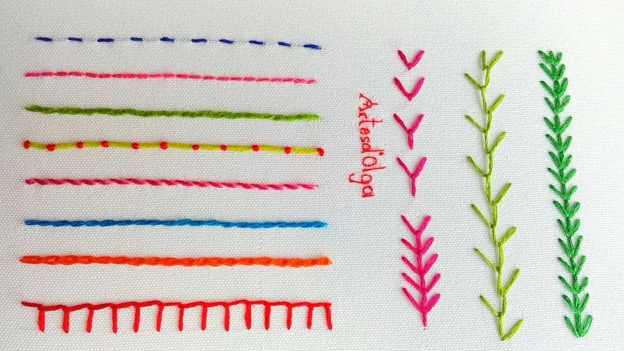 Bordados en tela Tocuyo