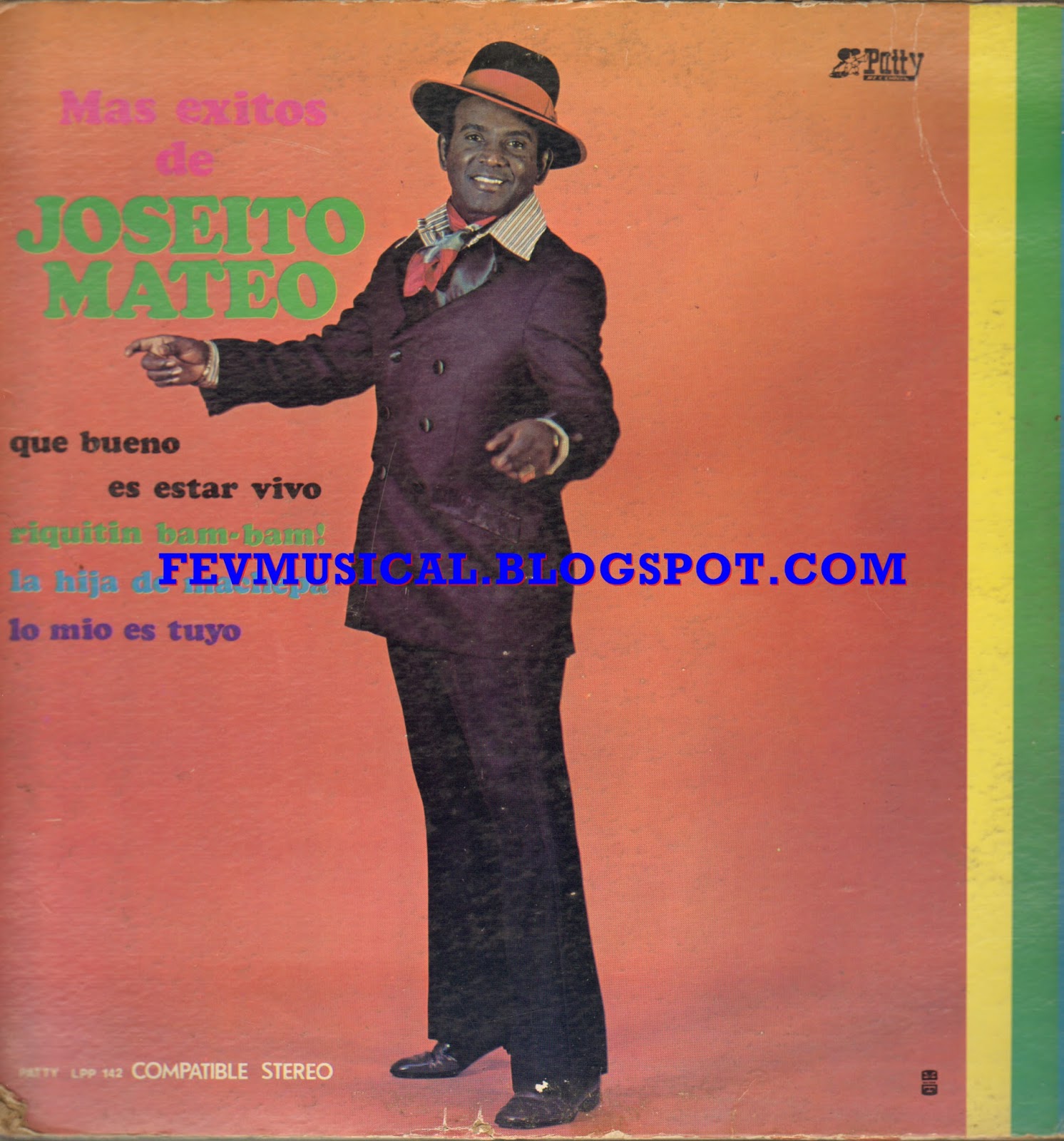 FEV MUSICAL: 1960's - Joseito Mateo - Mas Exitos (Patty)