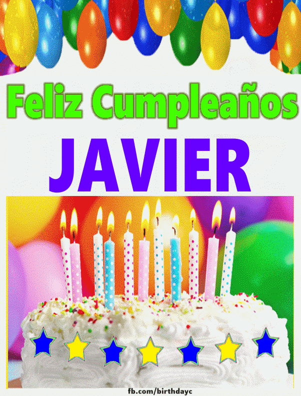 Feliz Cumpleanos Javier