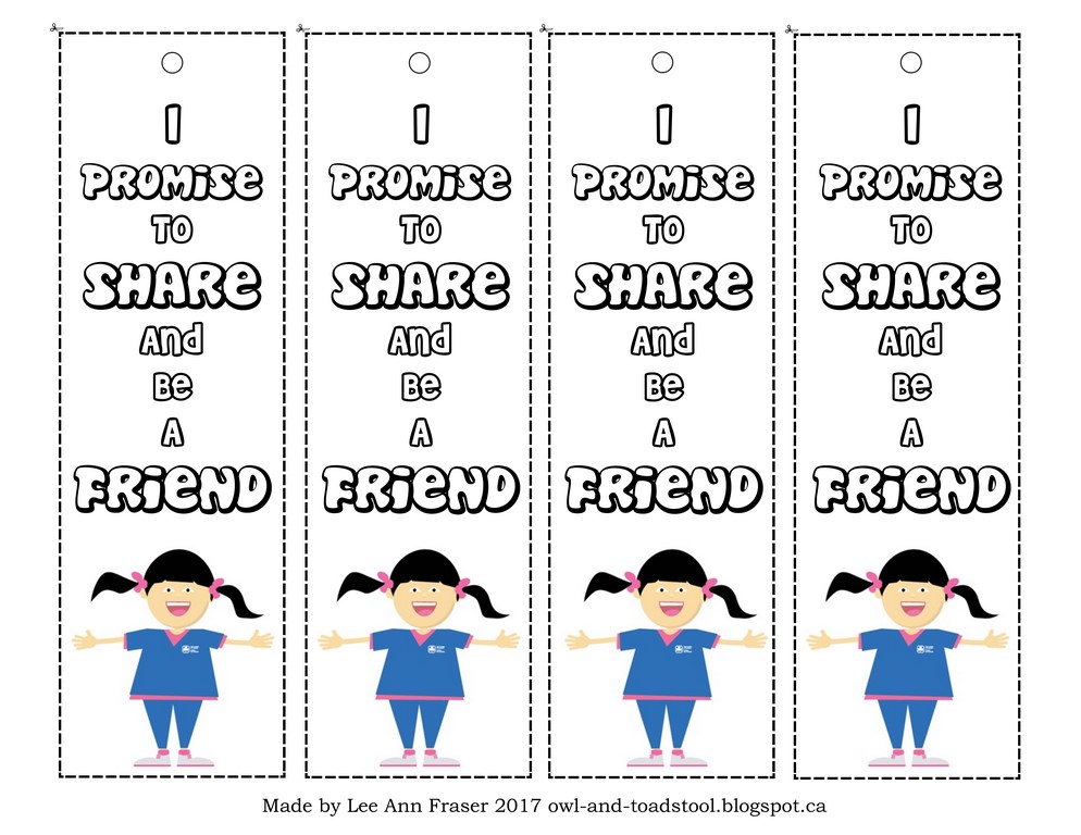 Owl & Toadstool: Promise Bookmarks for Girl Guides of Canada