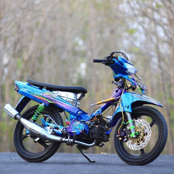 Modifikasi Fiz R Warna Biru Polos, Original, Metalik, Tosca, Muda ...