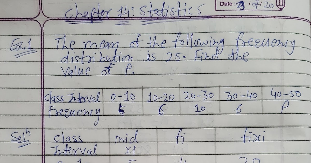 Math grade 10th statistics 23/07/20 class work