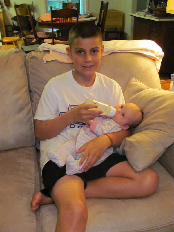 Mason Times: Baby Riley at 6 weeks old