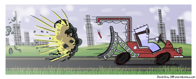 Triangle Dude Comics: External Combustion Engine