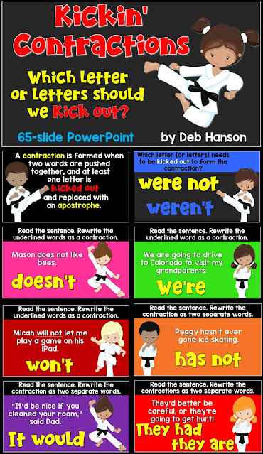 Contractions (not just for early elementary!) Two FREE games ...