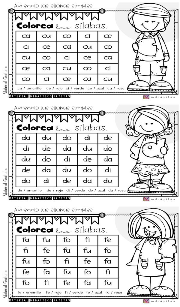 Sopa de Letras con Sílabas | Materiales Educativos para Maestras