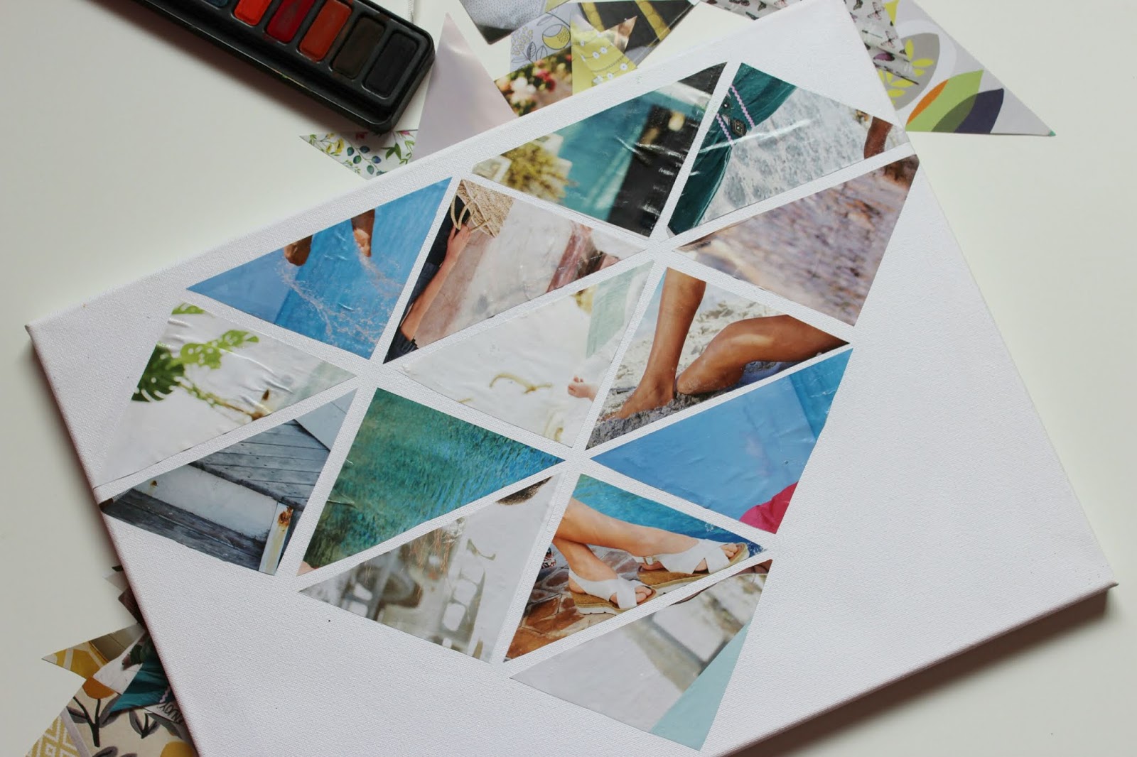 DIY Collage Notebook and Wall Art