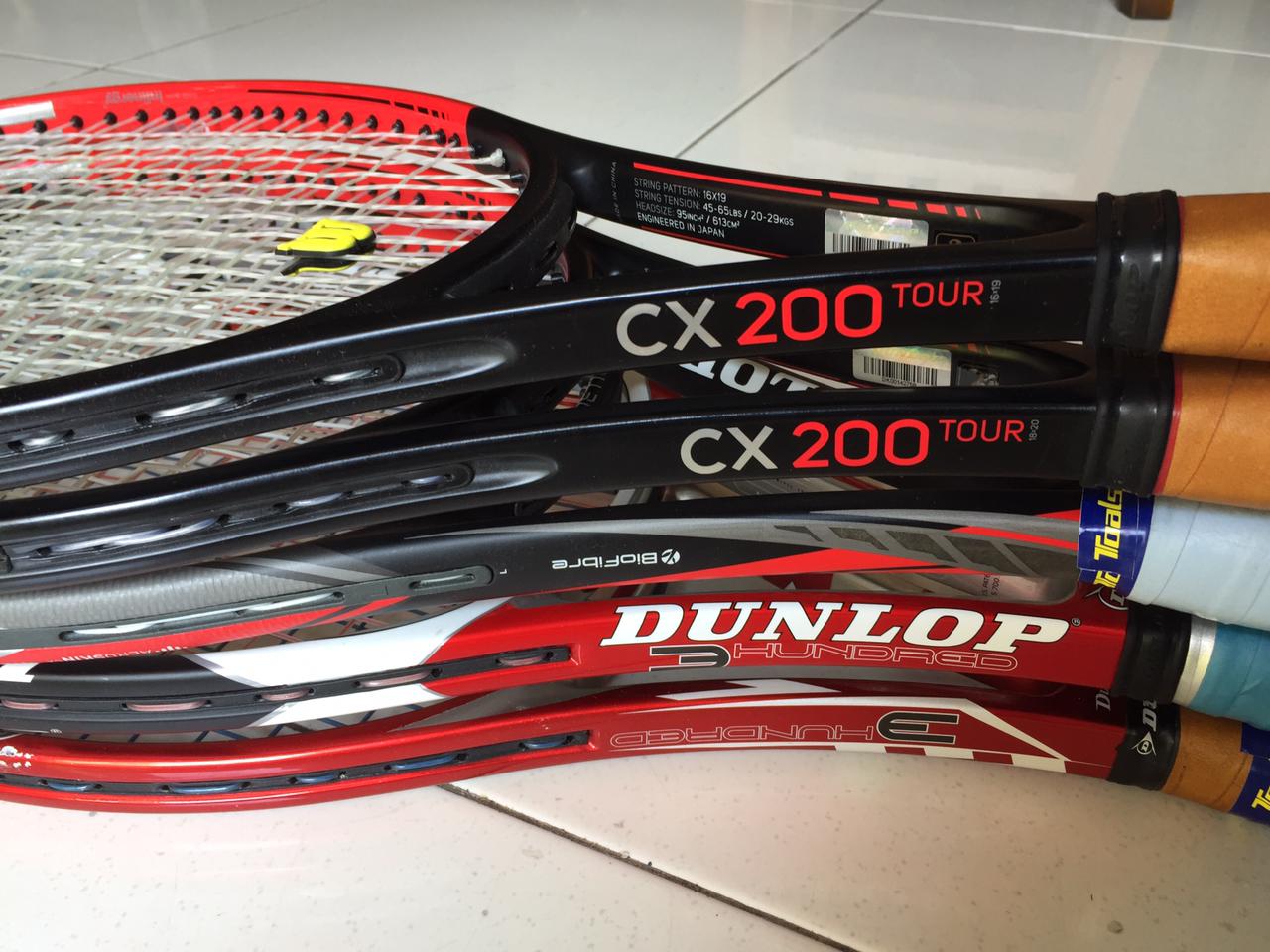 Tennis etc.: Dunlop racquet weight