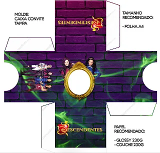 Descendants Party: Free Printable Boxes. - Oh My Fiesta! in english