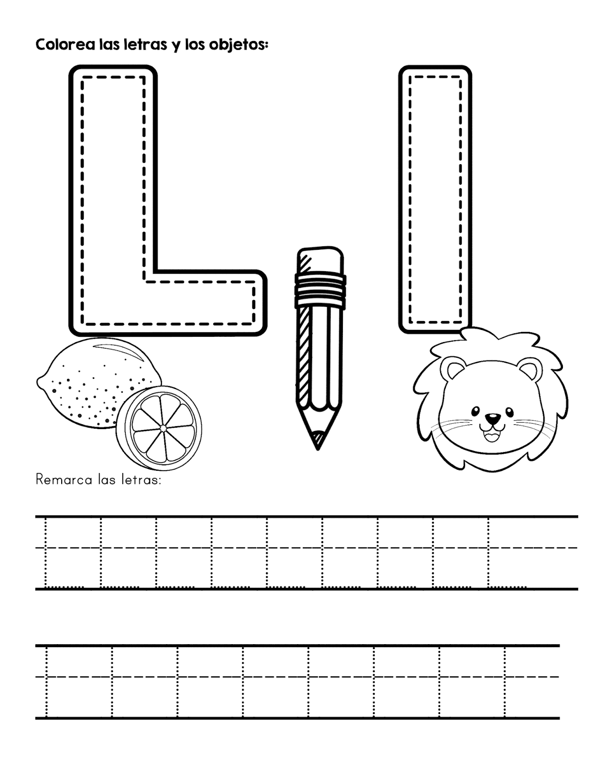 Abecedario para colorear | Materiales Educativos para Maestras