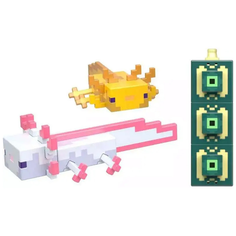 Minecraft Axolotl Build-a-Portal Series 5 Figure | Minecraft Merch