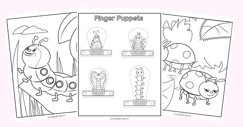 10 Free Printable Insect Activity Pages for Kids | Sunny Day Family