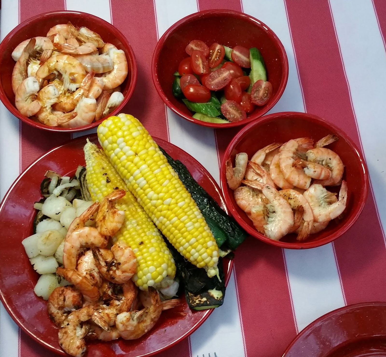Teardrop Camping And Glamping Grilled Seafood While In Camp