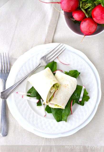 Radish and Avocado Wraps - Mother Thyme