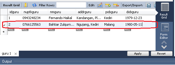 Insert Data ke dalam Tabel MySQL menggunakan MySQL Workbench ~ Digi ZED