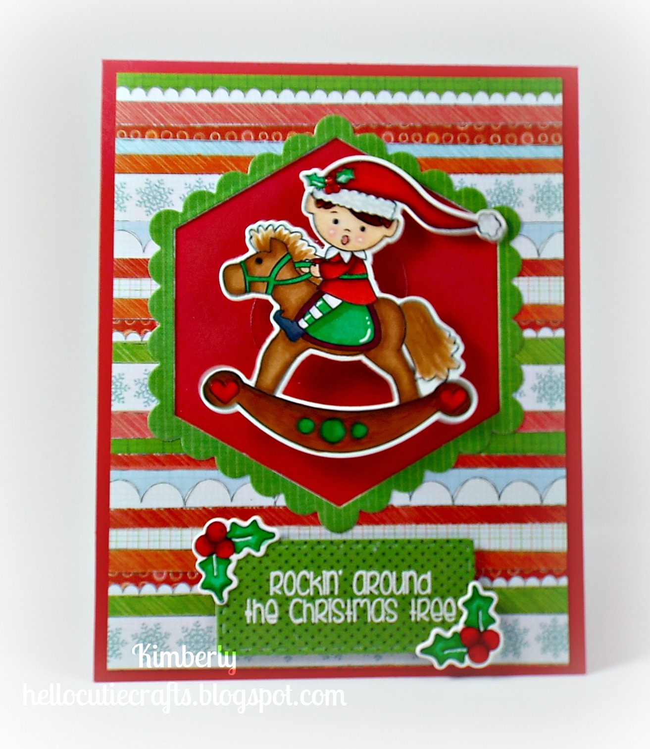 Rocking Elf cards – Pink and Main Blog