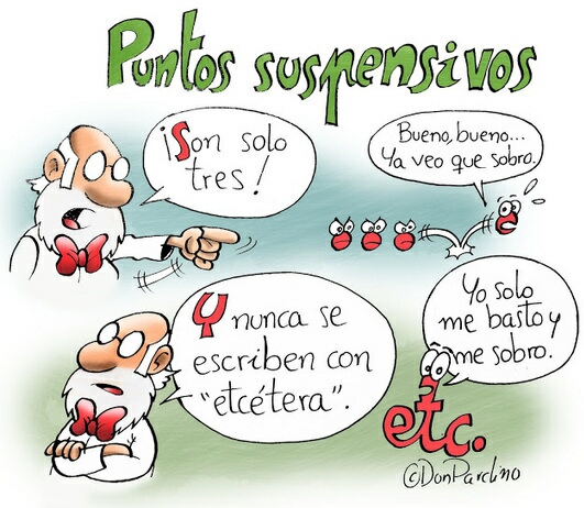 El punto, los dos puntos y los puntos suspensivos