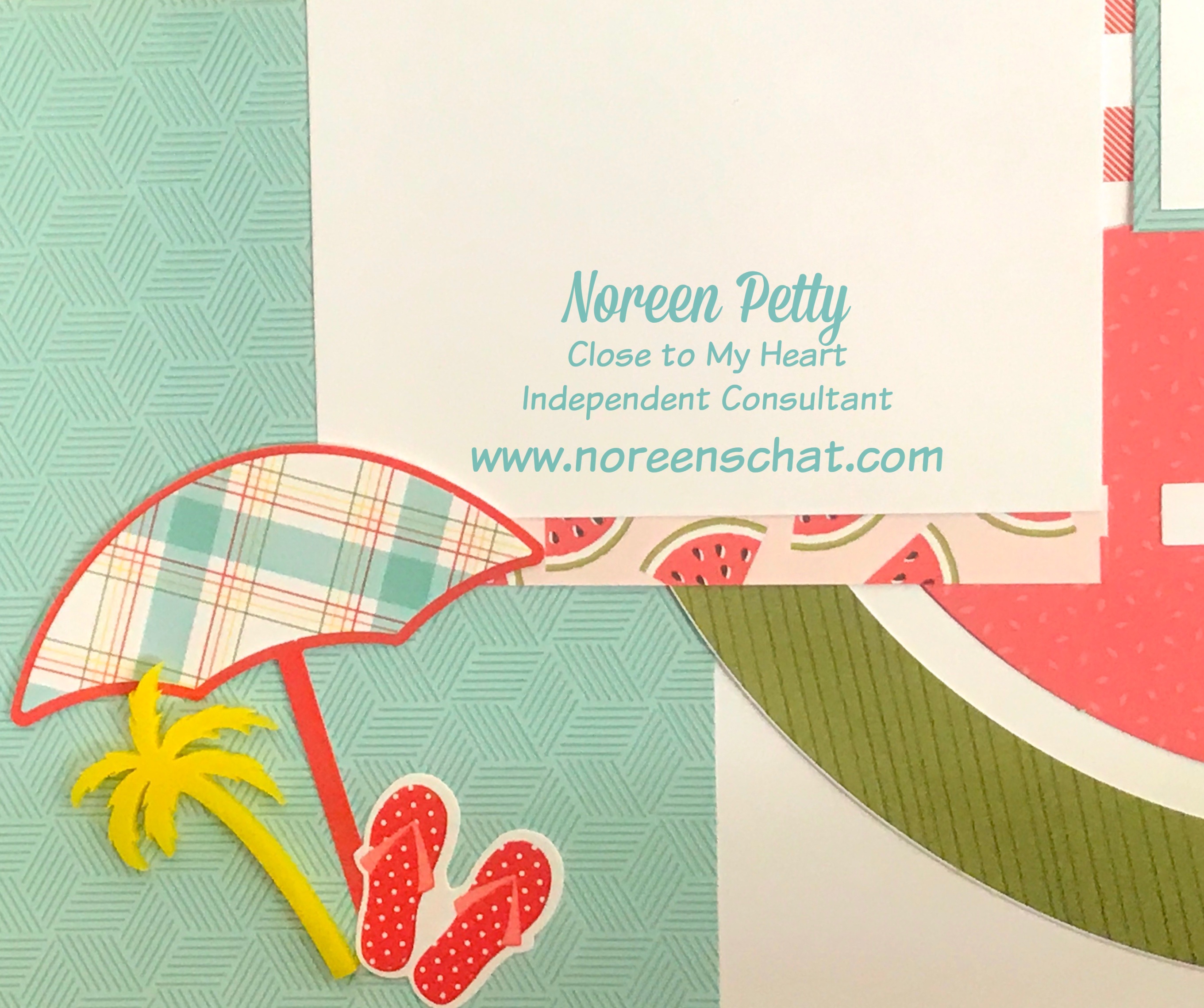 Noreen's Scrap N Chat: CTMH Summer Vibes S-U-M-M-E-R Scrapbook Layout